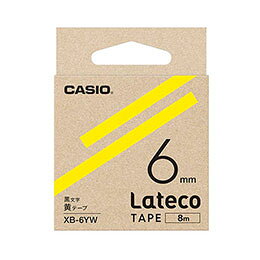 lateco詰め替え用テープ 6mm幅(テープ長8m)●黄に黒文字 ●6mm ●発色層をラミネートした新開発のテープ。 ●ラミネートフィルムにより、擦れ、汚れなどに対する耐久性に優れています。●テープ交換:テープは詰め替え方式を採用。専用テ...