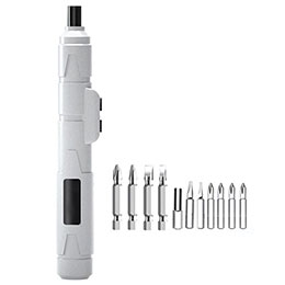 リチウムイオンバッテリー式USB充電ドライバーです。■リチウムイオンバッテリー式USB充電ドライバーです。 ■フル充電から約7時間使用できUSB充電式コードレスなので取り回しが良く細かい作業に便利です。■本体重量:145g ■全長:175m...