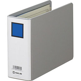 中途の抜き差しが多い書類に便利なパイプ式とじ具。もっともポピュラーなタイプです。キングジムの定番事務用品●カラー:グレー ●素材:紙 ●生産国:日本