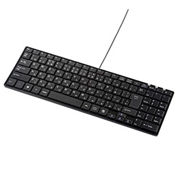 キータッチ音が静かになった静音キーボード●従来のパンタグラフキーボードと比較し、キータッチ音が約1/3(音響パワー換算)になった静音キーボードです。 ●深夜のパソコン作業や、公共施設などに最適です。 ●サイズを極限まで小さくした超コンパクト...