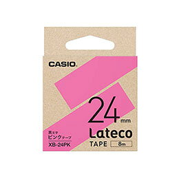 lateco詰め替え用テープ 24mm幅(テープ長8m)●ピンクに黒文字 ●24mm ●発色層をラミネートした新開発のテープ。 ●ラミネートフィルムにより、擦れ、汚れなどに対する耐久性に優れています。●テープ交換:テープは詰め替え方式を採用...