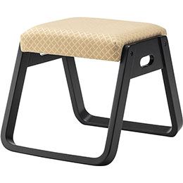 より良いくらしのために。東谷のLIGHT FURNITURE/スタッキングスツール格調高いおもむきのお座敷シリーズ。料理店や法事など幅広くご利用いただけます。 スタッキング可 サイズ:W38×D46×H36cm 素材:天然木化粧合板(バスウ...