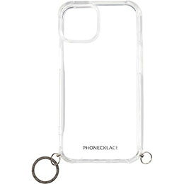 PHONECKLACE「ストラップ用リング付きクリアケース」はチャーム付きで、ストラップやキーチェーンなどの取り付けに適したiPhoneケースです。PHONECKLACE「ストラップ用リング付きクリアケース」はチャーム付きで、ストラップやキ...