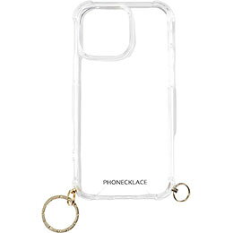 PHONECKLACE「ストラップ用リング付きクリアケース」はチャーム付きで、ストラップやキーチェーンなどの取り付けに適したiPhoneケースです。PHONECKLACE「ストラップ用リング付きクリアケース」はチャーム付きで、ストラップやキ...