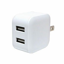 薄型コンパクトなUSB-ACアダプタ　スイング式ACプラグ海外でも使える100〜240V対応　2ポート出力合計2.4A本体サイズ:約幅24mm×高さ39mm×奥行き39mm 重量:約40g USBポート数:2口(自動出力制御機能付き) 入力...