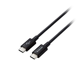 USB2.0ケーブル(認証品、C-C、やわらか耐久、USB PD対応)■USB-Type-C(TM)ポートを搭載しているパソコンおよび充電器・モバイルバッテリーと、スマートフォンやタブレットを接続して充電やデータ転送ができるUSB2.0ケー...