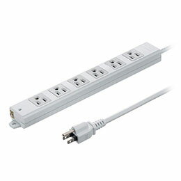 オフィスでの使用に最適な3Pノーマルタイプの電源タップ。6個口・3m。●オフィスでの使用に最適な3P平行刃、3Pプラグ仕様の電源タップです。 ●電源状態が確認できる通電ランプ付きです。 ●裏面にマグネットが付いているので、スチールのデスクな...
