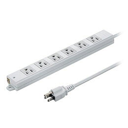 オフィスでの使用に最適な3Pノーマルタイプの電源タップ。6個口・5m。●オフィスでの使用に最適な3P平行刃、3Pプラグ仕様の電源タップです。 ●電源状態が確認できる通電ランプ付きです。 ●裏面にマグネットが付いているので、スチールのデスクな...