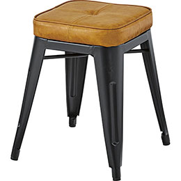 スツールサイズ : W41×D41×H48cm カラー : キャメル 素材 : スチール(粉体塗装) ソフトレザー 原産国 : 中国 スタッキング可組立 : 完成品 静的耐荷重 : 80kg