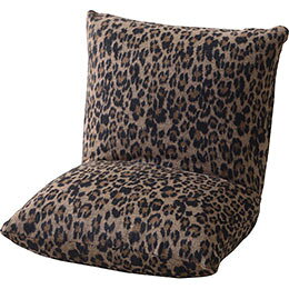 カックンリクライナーコンパクトでボリューミーなカックンリクライナー「Arucco Chair-アルッコチェア-」にアニマル柄でも人気の高いレオパードタイプが仲間入りです。折りたたみ式 サイズ:W38×D38/45×H36×SH12(cm) ...