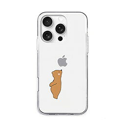 ソフトクリアケース for iPhone 16 Pro リンゴの香りを堪能 ベアAKAN「ソフトクリアケース」は、透明TPUケースにユニークな可愛いイラストが入ったケースです。 ●ユニークで可愛いイラスト ユニークなゆるカワいいイラストのク...