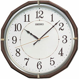 エレガントな12角形のフレームとメタリックなサークルで上質感を演出。電波修正機能(OFF機能つき) おやすみ秒針(光センサーによる自動秒針停止機能)メーカー品番 : KX274B サイズ : 30.5×30.5×4.7cm 材質 : プラス...