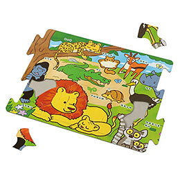 3つの難易度から選べる!3つ繋げて大迫力のパズル!動物大集合のパズルです。別売の難易度の違う2種類のパズルを繋げると大迫力のパズルが完成します。30ピース。●商品サイズ : 386×267×3mm ●セット内容 : 本体のみ ●1個重量(g...