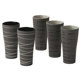 タンブラー5個組タンブラー5個組●サイズ:径6.3×13cm ●材質:陶器 ●本体重量:約860g ●生産国:JPN