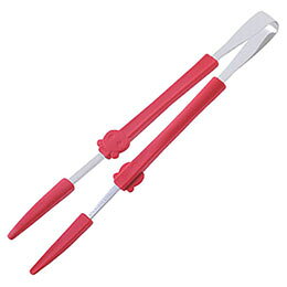 おはしとんぐ あか(レッド)軽い力できちんとつかめる! やわらかな使い心地でみんなにやさしいトングです。 パンダの位置に指を添えると安定して持ちやすい。 特殊加工により半永久的な弾力性を持つバネで、長時間の使用も楽に!商品サイズ : 15×...