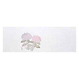花宴おしながき 紫陽花 (100枚入)細長の雲竜和紙に季節の絵柄を淡いトーンで配した敷紙です。 ☆ハーフトーン(半調)の色調で仕上げており、「おしながき」「献立表」として最適です。 墨文字がくっきり際立ちます。 ☆季節の献立てに合わせてお使...