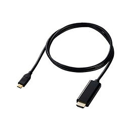 USB Type-C(TM) - HDMI(R)変換ケーブル 1m■HDMI(R)ポート搭載のディスプレイなどに映像を出力できる変換ケーブルです。USB Type-C(TM)ポート搭載スマートフォンなどの映像信号を、HDMIポート搭載ディス...