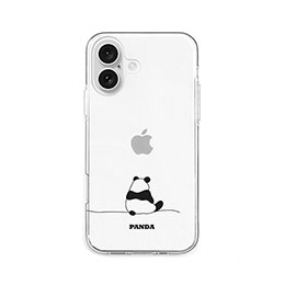 ソフトクリアケース for iPhone 17 パンダAKAN「ソフトクリアケース」は、透明TPUケースにユニークな可愛いイラストが入ったケースです。 ●ユニークで可愛いイラスト ユニークなゆるカワいいイラストのクリアケースです。 ●ソフト...
