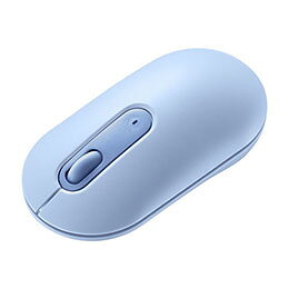 厚さ約30mmの薄型設計で、持ち運びしやすいBluetoothマウス。左右対称で右利き、左利きを問わずに使用できる。●厚さ約30mmの薄型設計で、持ち運びしやすいワイヤレスマウスです。 ●左右対称形状なので、右利き、左利きを問わず、快適に使...