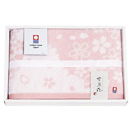 雪月花II バスタオルバスタオル(約600×1200mm)×1メーカー品番 : SG99300 内容物 : バスタオル(約600×1200mm)×1 素材 : 綿100% 生産国 : 日本 パッケージ形態 : 化粧箱 箱サイズ : 約240...