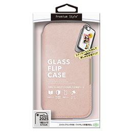 デザインと機能性を追求したiPhone 16e用 ガラスフリップケース「PG-25KGF07PK」は、デザインと機能性を追求したiPhone 16e用 ガラスフリップケースです。 スタイリッシュなラウンドデザイン。 上質な手触りのスエード調...