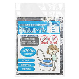 袋を取付けて、排泄後に凝固剤と消臭剤を入れるだけ災害時の準備できていますか。 袋を取り付けて、排泄後に凝固剤と消臭剤を入れるだけ。約700cc吸水可能 ※一般的な排尿量は200〜400mlと言われています(個人差があります。) 「可燃ごみ」...