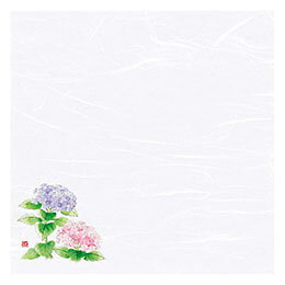 4寸四季彩雲竜敷紙 紫陽花 (100枚入)季節の花や情景で料理を彩る、4寸雲竜和紙の敷紙です。 上品な装いにぴったりです。サイズ : 約12×12cm 重量 : 85g 生産国 : 日本 保証期間 : 初期不良対応