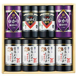 味付のりカップ詰合せ有機丸大豆しょうゆを使用した味付海苔をはじめ、ご飯のお供を詰合せました。メーカー品番 : VC-8KG 内容物 : 味付のり(8切26枚)・しそ風味のり(8切26枚)×各2、かき醤油味のり(8切26枚)×4 賞味期限 :...