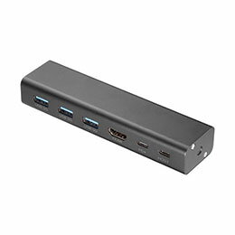 eモニター台に取り付け可能なUSBドッキングステーション。●木製天板に取付の木ネジ固定のドッキングステーションです。 ●サンワサプライ製EMRシリーズには仮穴が開けてあるので木ネジで簡単に取り付けることができます。 ●Type-Cケーブル1...