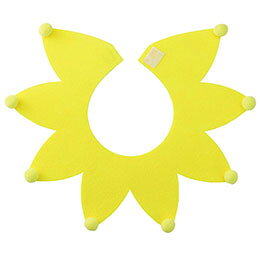 フェルト付け襟 イエローワンポイントにかわいいフェルト襟!セット内容 : 本体×1 本体カラー : イエロー 商品サイズ : 276×283×厚み1mm、首回り…330mm 材質 : ポリエステル 梱包形態 : 袋入り 生産国 : 中国 保...