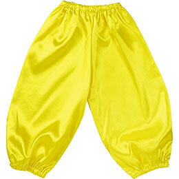 ソフトサテン生地のおしゃれなサルエルパンツ!おしゃれなサルエルパンツです。 ウエストも裾もゴム仕様なので、はきやすい! カラフルなベースなので、バリエーション豊富な衣装作りができます! 演技やダンスなどの衣装に! サテン生地で、肌触りが良く...