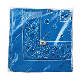 頭に巻いたり 首に巻いたり使い方いろいろ 10枚入りお得セットセット内容 : バンダナ 青×10 本体カラー : 青 商品サイズ : 約550×550mm 材質 : ポリエステル 梱包形態 : 袋入り 生産国 : 中国 保証期間 : 初期不...
