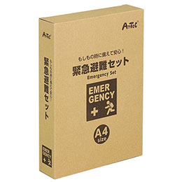 もしもの時に備えて安心。防災士が厳選した緊急避難セット。A4サイズのBOX入なので書棚や引き出しに簡単収納。セット内容 : アシストバッグ 黒×1、防災用スティックライト×1、非常用アルミシート×1、ホイッスル(ひも付)×1、携帯簡易トイレ...