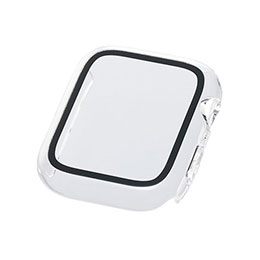 Apple Watch 44mm用フルカバーケース/プレミアムガラス/高透明/クリア■画面の視認性に優れる高透明なガラスとポリカーボネート樹脂で、端末を傷や汚れから守るApple Watch用フルカバーケースです。 ■ポリカーボネート素材と...