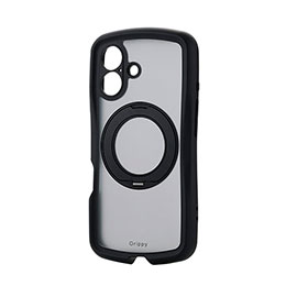 iPhone 17 Grippy ハイブリッドケース フレームカラー 極限 MAGKEEP スタンド ブラック■磁力装着タイプのワイヤレス充電器に対応した“MAGKEEP”に、あらゆる部位を徹底的にカバーする極限設計を採用。側面には弾力性の...