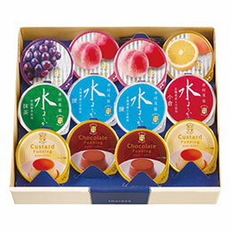 マイギフト和と洋の菓子をどちらも詰め合わせた世代を選ばずお贈りいただけるギフトです。メーカー品番 : MG-20 セット内容 : 水ようかん(煉)(83g)・ゼリー(ピーチ)(77g)・プリン(カスタード)(79.5g)・プリン(チョコレー...