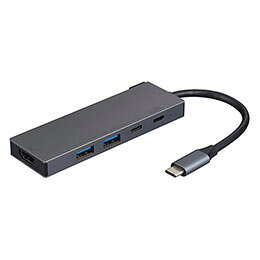 5つの機能が1つにまとまる 薄さ1cmスリムボディ4K60Hz対応 コネクタを本体に固定出来るケーブルホルダー付き パワーデリバリー100Wに対応●本体寸法/本体重量 : W108×D34×H11mm/約48g ●ケーブル長 : 約10cm...