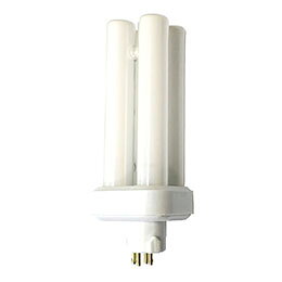 蛍光管コンパクト照明機器 蛍光管コンパクト●口金GY10q-2 ●光源色 : 電球色 ●色温度 : 3000K ●全光束 : 800lm ●定格寿命 : 8000h ●定格消費電力 : 13W ●サイズ : 長さ117mm、ガラス径16.5...