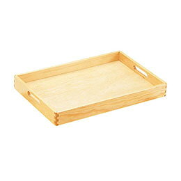 白木脇取盆 小サイズ (約45×30×H5cm)料理を運ぶのに欠かすことのできない脇取盆。 木製の温かな雰囲気で、使い易いオーソドックスな形状にて仕上げました。 積重(スタッキング)仕様です。●サイズ : 約45×30×H5cm ●保証期間...