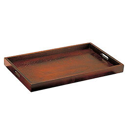 栓・脇取盆 大サイズ (約60.3×39×H4.5cm)料理を運ぶのに欠かすことのできない脇取盆。 木製の温かな雰囲気で、使い易いオーソドックスな形状にて仕上げました。 栓の趣きある木目が特長です。●サイズ : 約60.3×39×H4.5c...