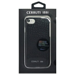 Crocodile Print Leather - Hard Case - Black
