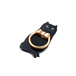 リボンでおめかししたアニマルたちと、いつでも一緒。 背面に貼りつけてスマートフォンの落下を防ぐ、リング部分のリボンが蝶ネクタイのようにかわいいフィンガーリング。