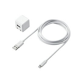 家庭用コンセントからLightningコネクタ搭載のiPhoneやiPad、iPodを充電できるLightningケーブルを付属したAC充電器です。