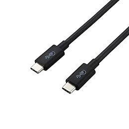 USB-IFの正規認証品のUSB4ケーブルです! 最大40Gbpsの高速転送が可能です! USB PD (USB Power Delivery)による最大100W (20V/5A)の充電が可能です!