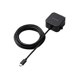 家庭用コンセントからスマートフォンやタブレットなどのUSB Type-C(USB-C)コネクタ搭載機器を充電できるAC充電器です。