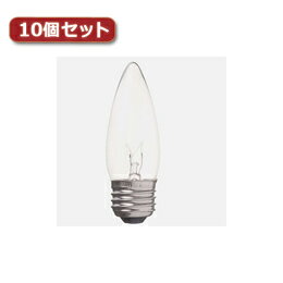 シャンデリア球 C37 E26 40W クリア