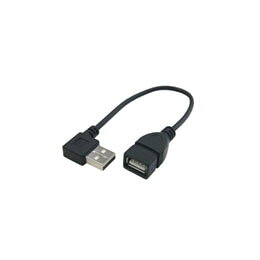 USB Atype左L20cm延長　黒