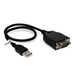 USBコネクタをURS232Cシリアルコネクタに変換するアダプタ