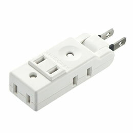 電源を4方向に分配持ち運びにも便利な極小スイングプラグ式ミニタップ