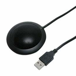 平型で場所を取らないシンプルなPC用無指向性マイク